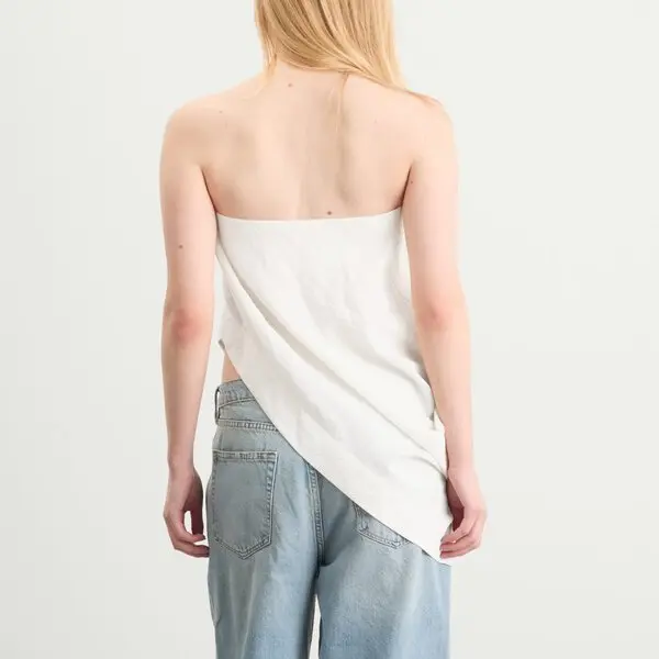 ST. AGNI Cloud Asymm Drape Top