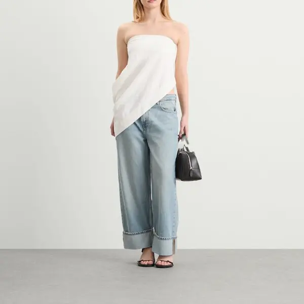 ST. AGNI Cloud Asymm Drape Top