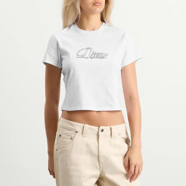 DIME Cursive Denim T-shirt