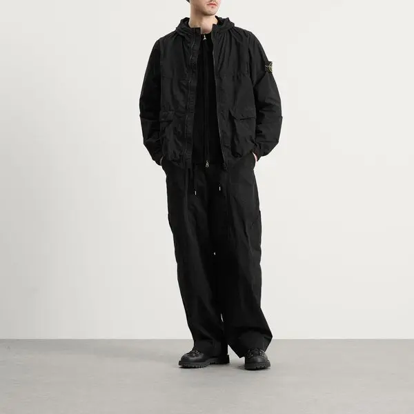 Stone Island Nylon Smerigliato-tc Shorts Parka Jacket