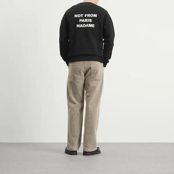 Drole De Monsieur Not From Paris Madame Crew Sweatshirt