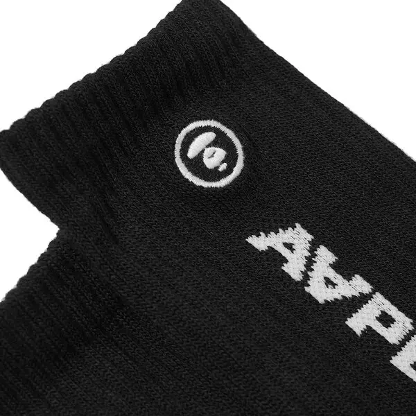 AAPE BY *A BATHING APE Now Sports Socks - Black