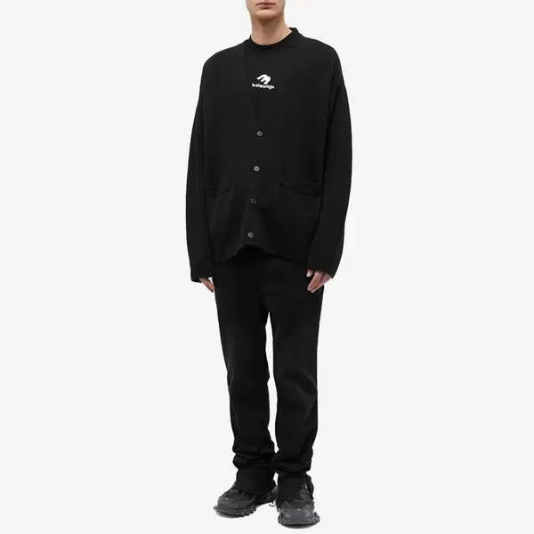 Balenciaga Tonal All Over Logo Cardigan