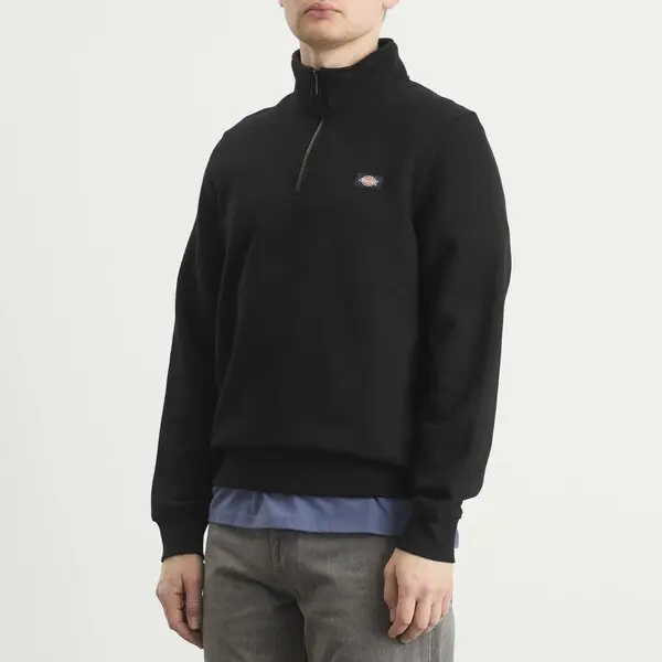 Dickies Oakport Quarter Zip Sweatshirt - Black