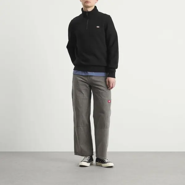 Dickies Oakport Quarter Zip Sweatshirt - Black