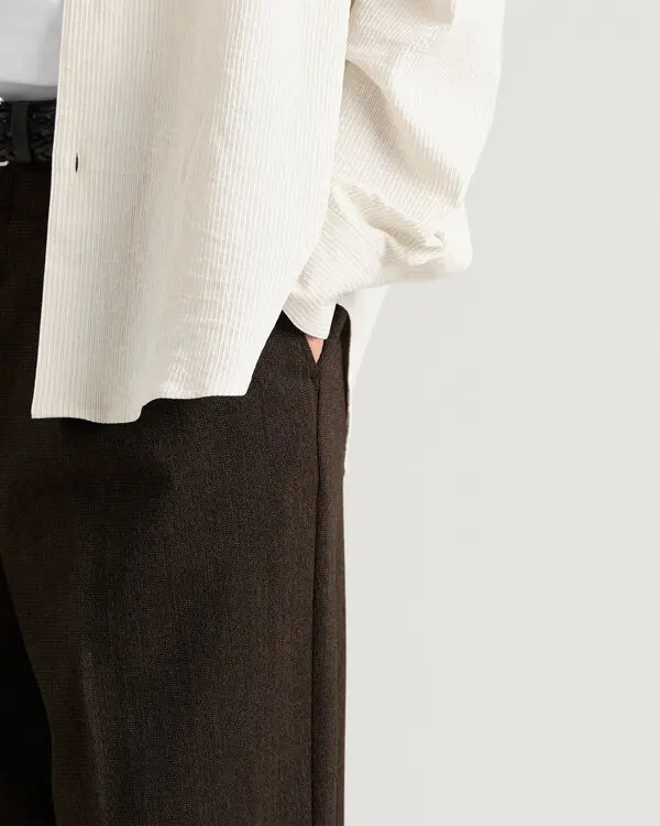 WAX LONDON Piper Wool Blend Two Tone Pleated Trousers