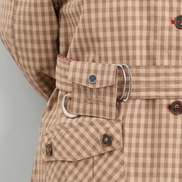 DAMSON MADDER Anja Reversible Honey Trench Coat Jacket