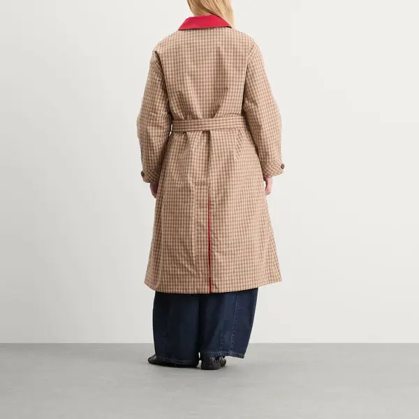 DAMSON MADDER Anja Reversible Honey Trench Coat Jacket