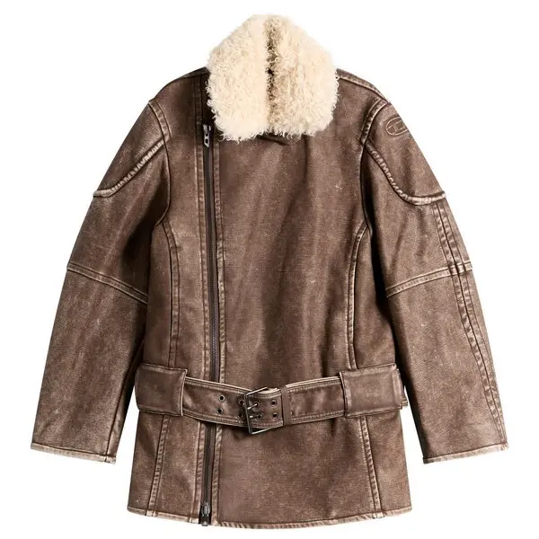 DIESEL® G-eyser Faux Shearling Coat Jacket