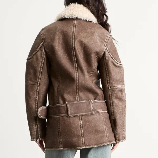 DIESEL® G-eyser Faux Shearling Coat Jacket