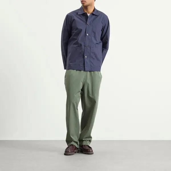 Universal Works Peached Poplin Bakers Overshirt