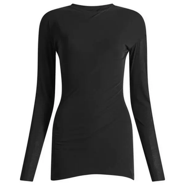JIL SANDER Double Layer Twisted Long Sleeve Top