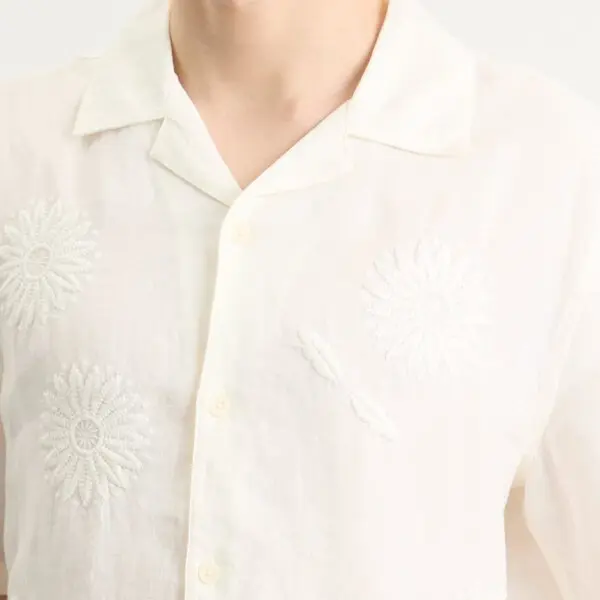 WAX LONDON Didcot Chunky Flower Vacation Shirt