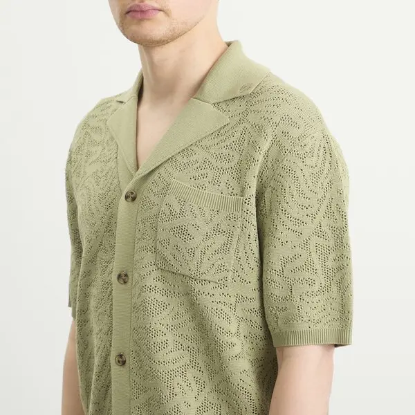 Drole De Monsieur Lace Knitted Shirt