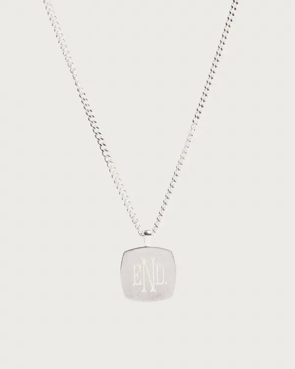 END. Signet Pendant - Silver