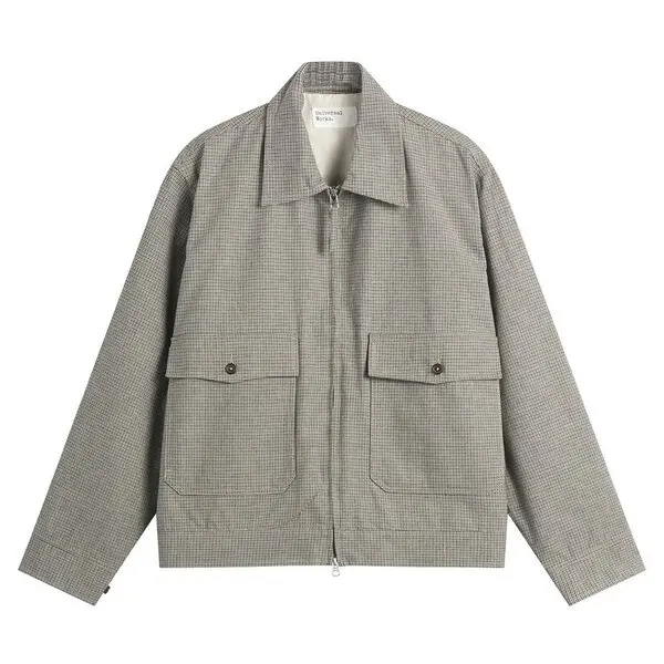Universal Works Lucas Cotton Check S130 Jacket | Size: | Cotton/acrylic | End Clothing
