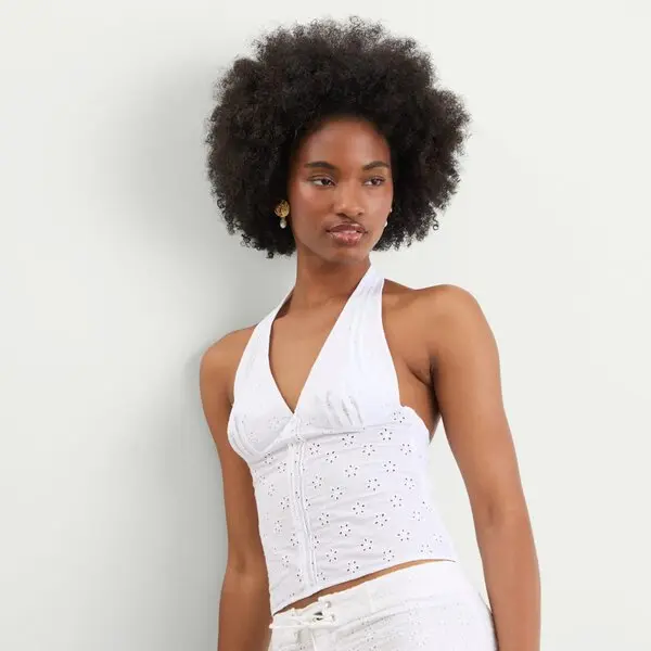 PEACHY DEN Dylan Halter Top