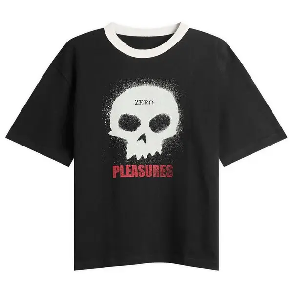 PLEASURES X Zero Single Skull Heavyweight T-shirt