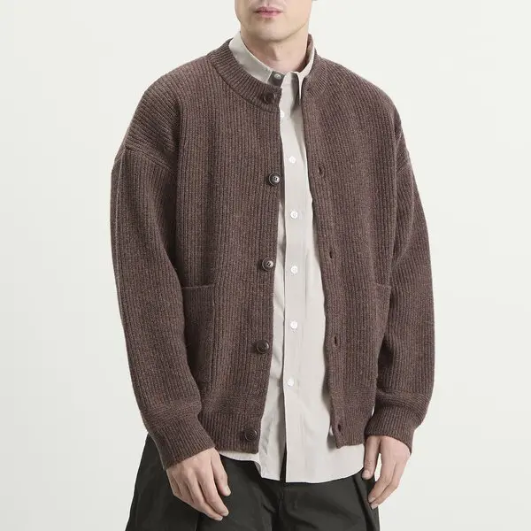 FRIZMWORKS Heavy Wool Round Cardigan