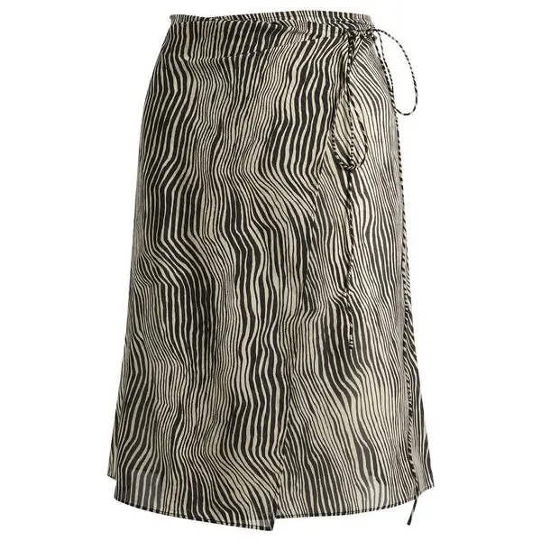 ST. AGNI Savannah Silk Wrap Skirt