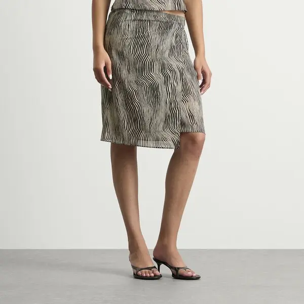 ST. AGNI Savannah Silk Wrap Skirt