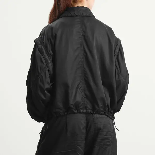 You Must Create Heath Bomber Satin Jacket