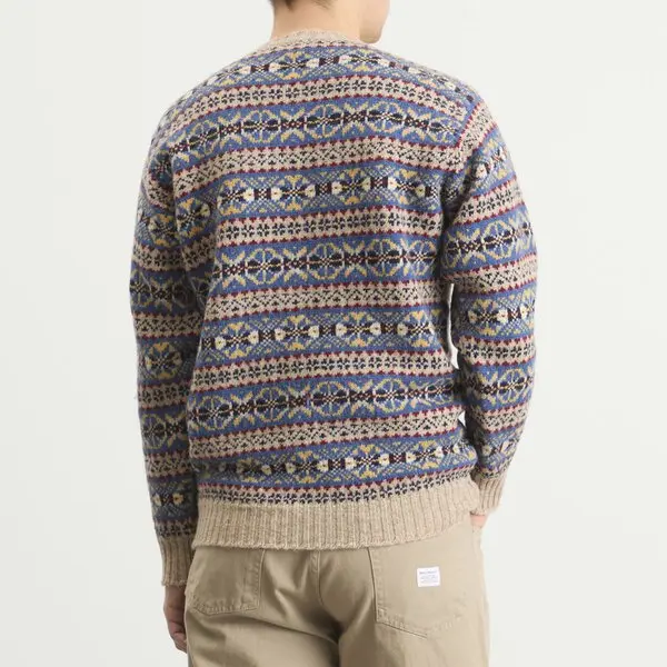 JAMIESON'S OF SHETLAND Jamiesons Of Shetland Fair Isle Crew Knit Sweatshirt
