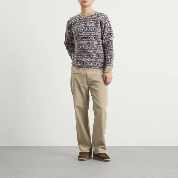 JAMIESON'S OF SHETLAND Jamiesons Of Shetland Fair Isle Crew Knit Sweatshirt