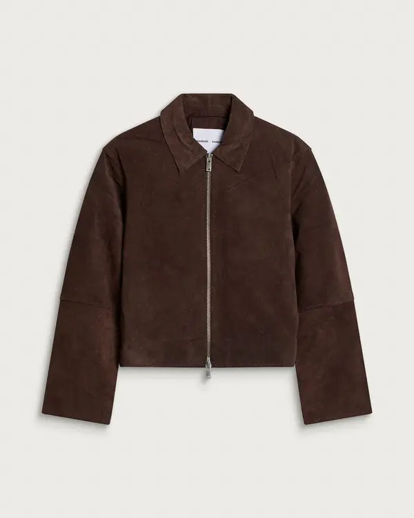 Samsøe Samsøe Salylo Suede Jacket Exclusive - Black Coffee
