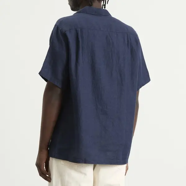 Portuguese Flannel Linen Camp Collar Vacation Shirt
