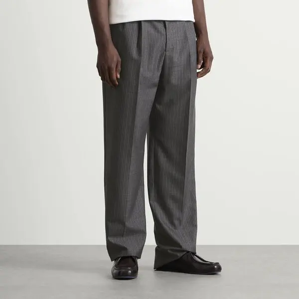 JIL SANDER Pinstripe Wool Trouser