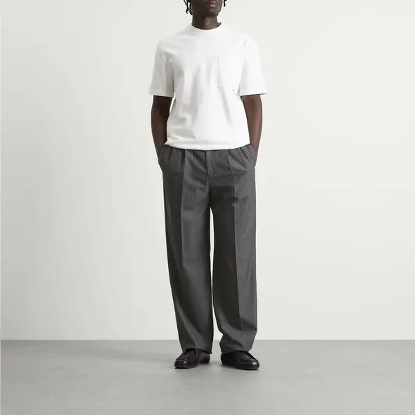 JIL SANDER Pinstripe Wool Trouser