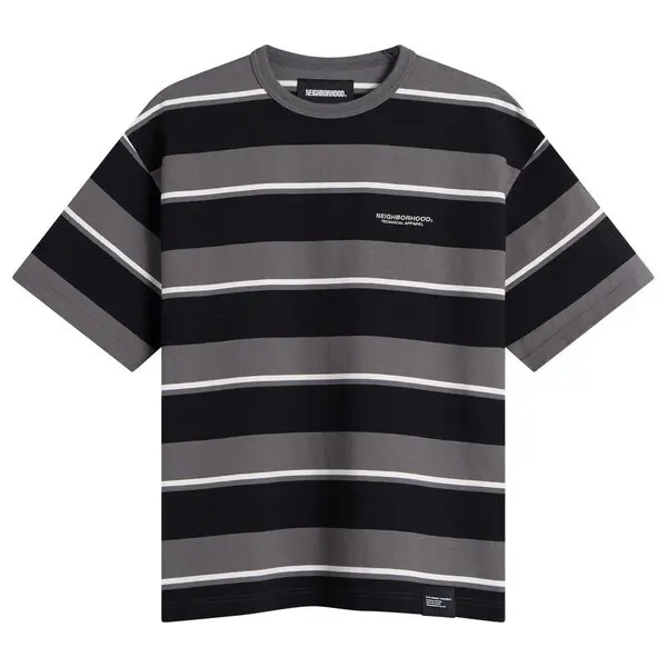 NEIGHBORHOOD Border Stripe Logo T-shirt