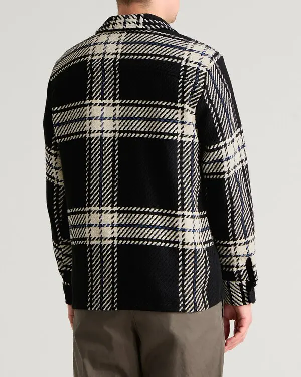 WAX LONDON Whiting Grid Check Overshirt