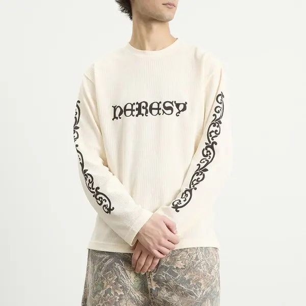 HERESY Wrought Long Sleeve Waffle T-shirt