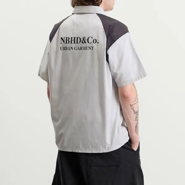 NEIGHBORHOOD Classic 2-tone Shorts Sleeve Work Shirt 2