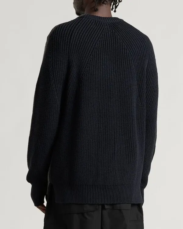Comme Des Garçons Bleach Treated Ribbed Jumper