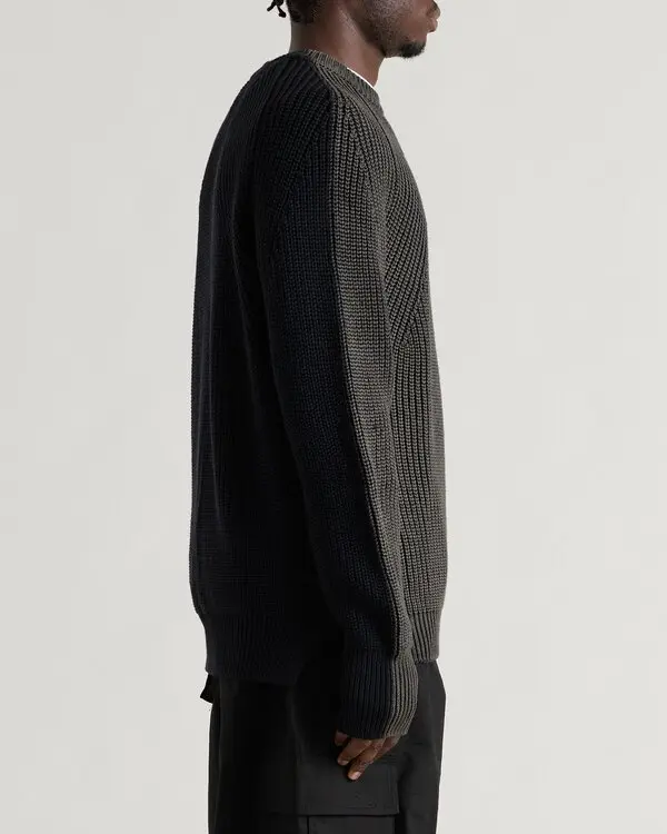 Comme Des Garçons Bleach Treated Ribbed Jumper