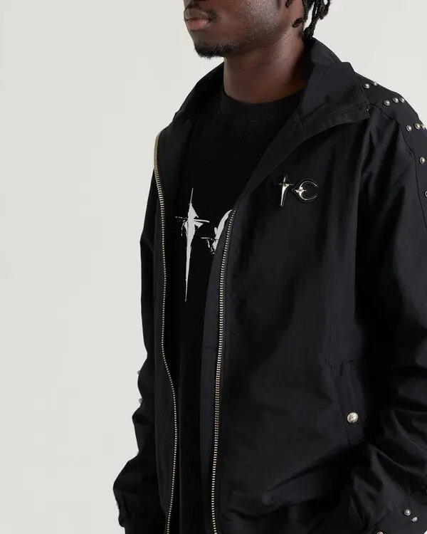 THUG CLUB Triple Line Stud Track Jacket