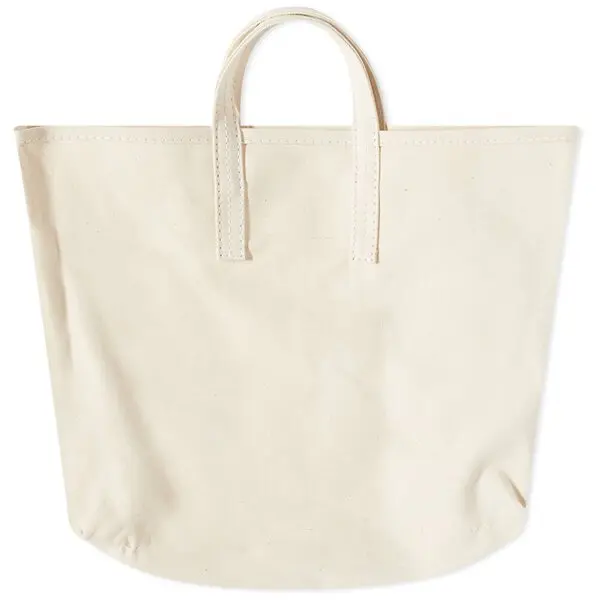 DANTON Canvas Tote Bag - Ecru/red