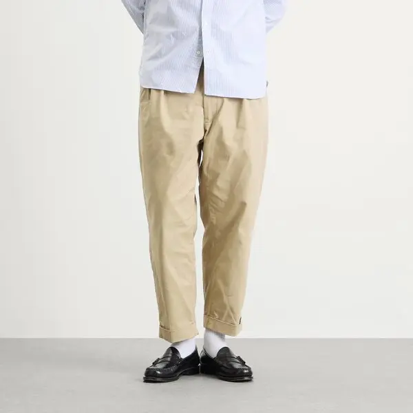 BEAMS 2 Pleat Chino