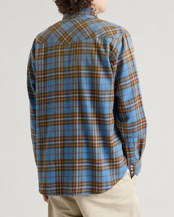 CARTER YOUNG Washed Flannel Western Shirt