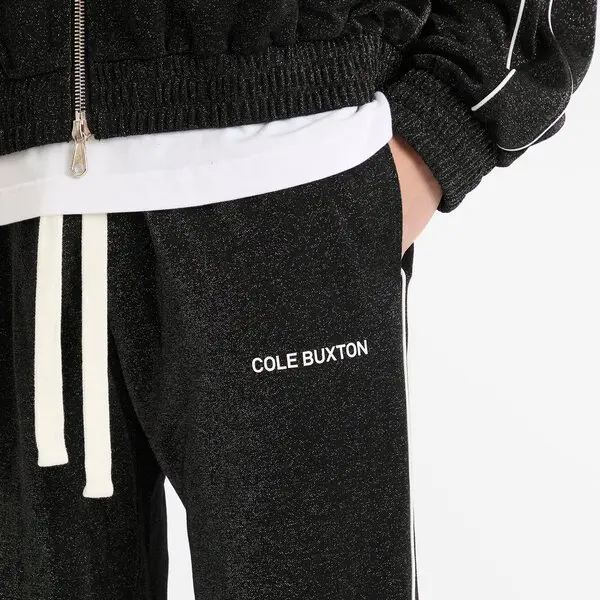 COLE BUXTON Glitter Piped Track Pant