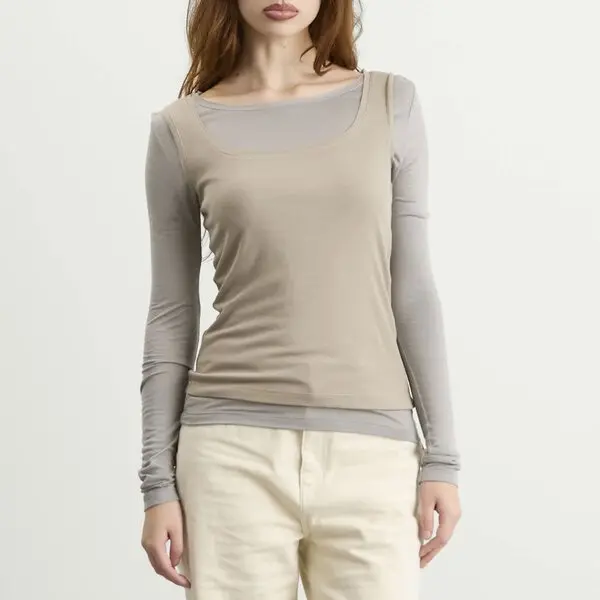 FRUITY BOOTY Double Layer Long Sleeve Top