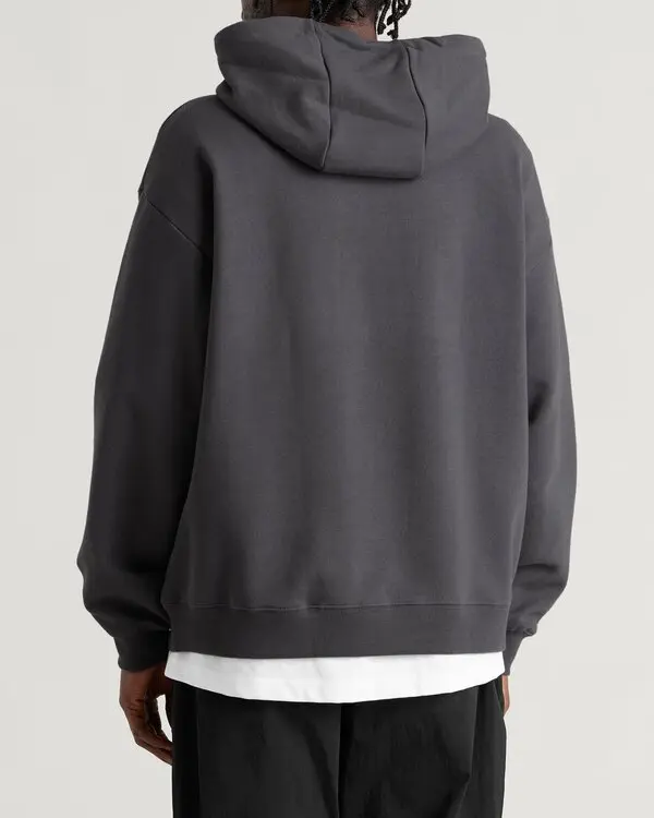 SNOW PEAK New Standard Square Logo Hoodie - Charcoal