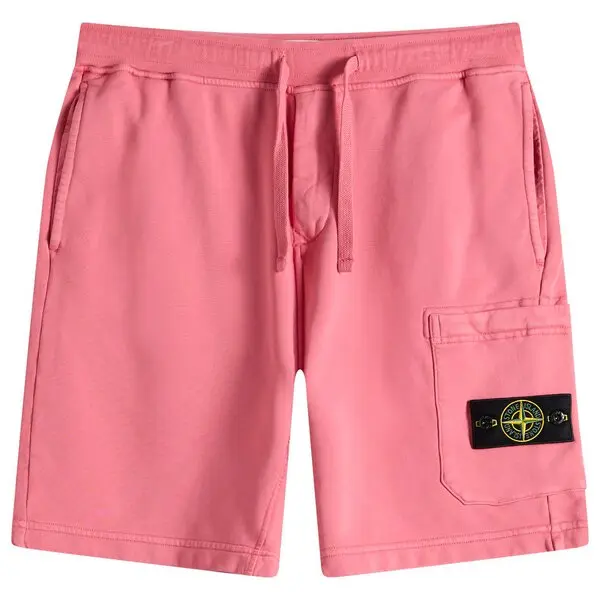 Stone Island Organic Cotton Fleece Shorts