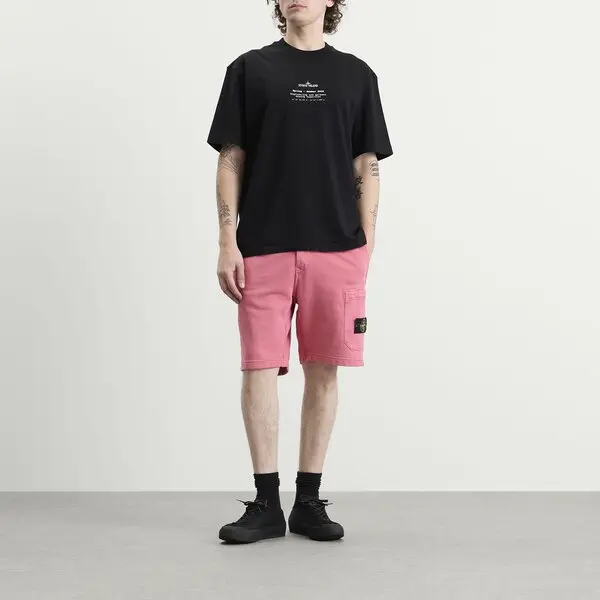 Stone Island Organic Cotton Fleece Shorts