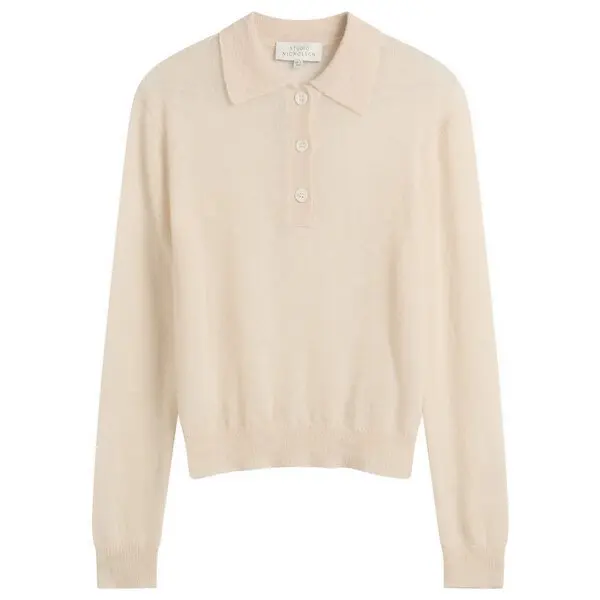 Studio Nicholson Long Sleeve Polo Knit