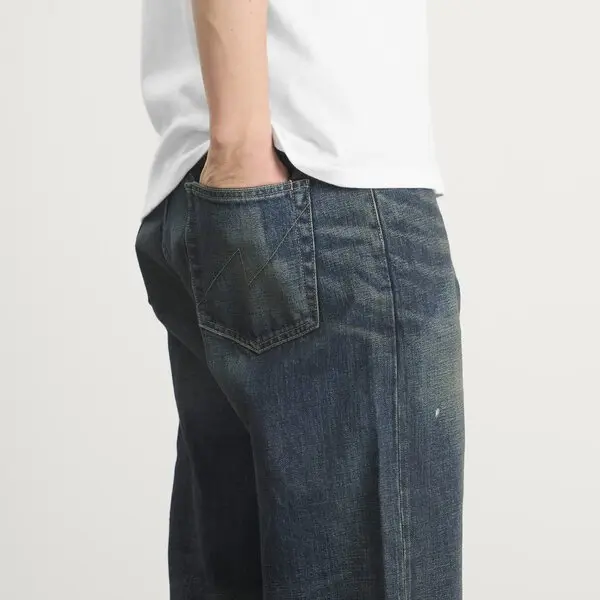 NEIGHBORHOOD Wide Leg Selvedge Denim Jeans