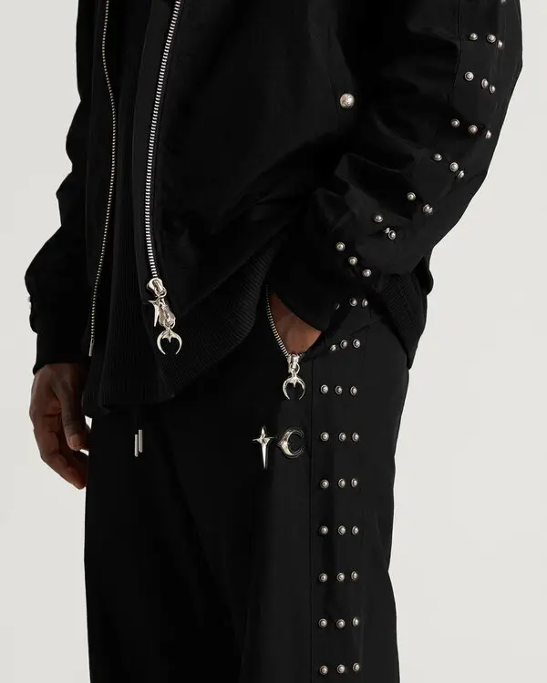 THUG CLUB Triple Line Stud Track Pants